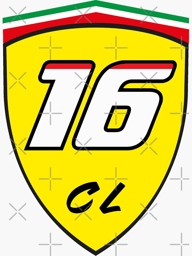 "Charles Leclerc 16 - Ferrari - Formula 1" Sticker by Harley-Jay ...
