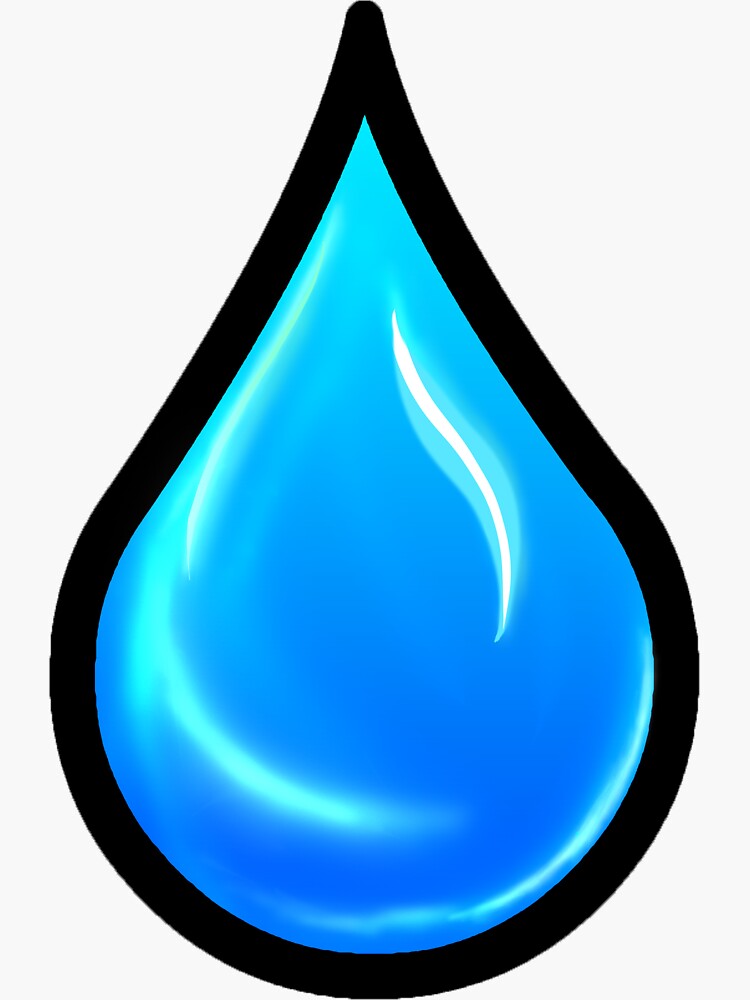 "Blue Raindrop Illustration" Sticker by syncbubble | Redbubble
