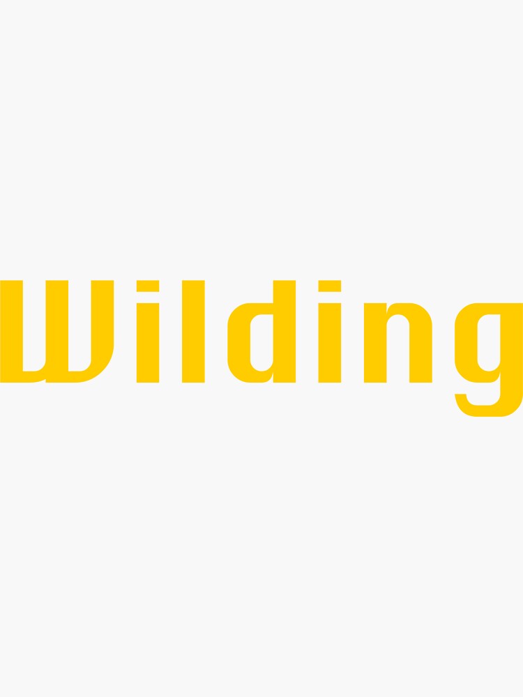 "Wilding" Sticker by whysirius | Redbubble