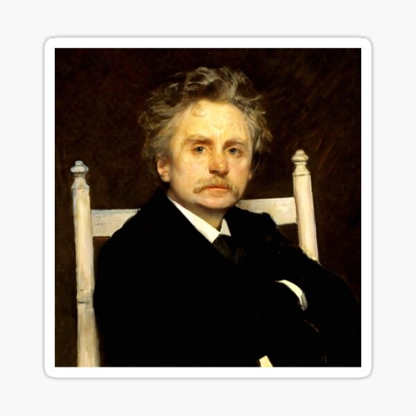 "Edvard Grieg (1843 – 1907) Portrait By Eilif Peterssen In 1891 ...