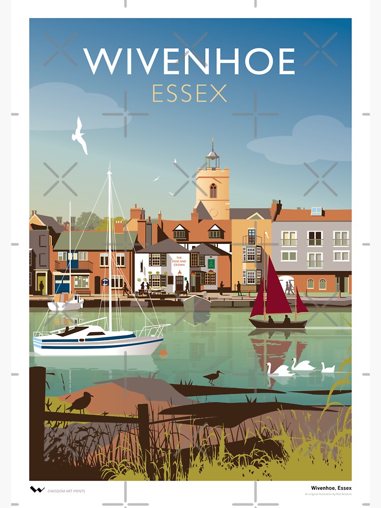 "Wivenhoe, Essex" Sticker by wiscan | Redbubble