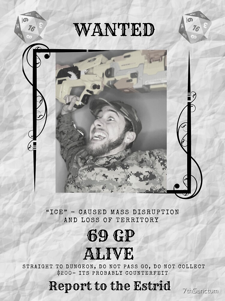 "ICE Wanted Poster" Sticker for Sale by 7thSanctum | Redbubble