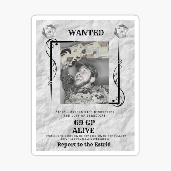 "ICE Wanted Poster" Sticker for Sale by 7thSanctum | Redbubble