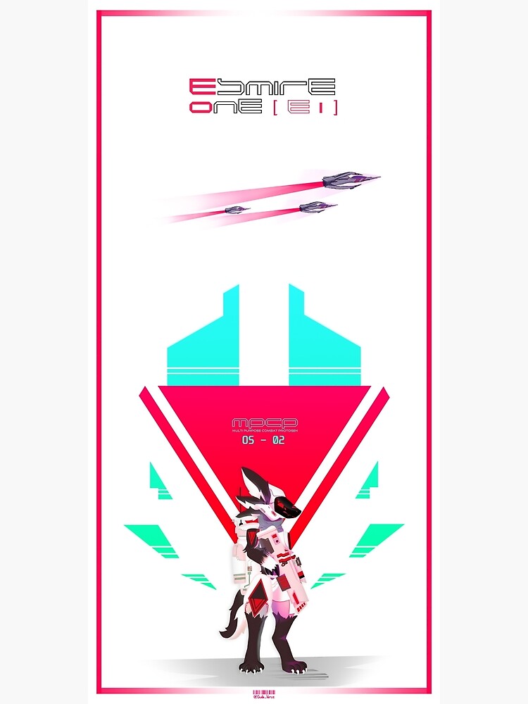 "Esmire 1 Prism The Protogen" Poster for Sale by DudeVerse | Redbubble