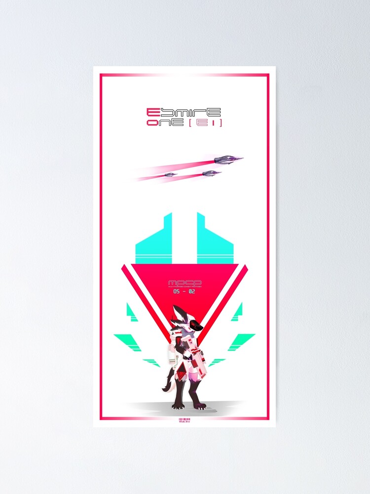 "Esmire 1 Prism The Protogen" Poster for Sale by DudeVerse | Redbubble