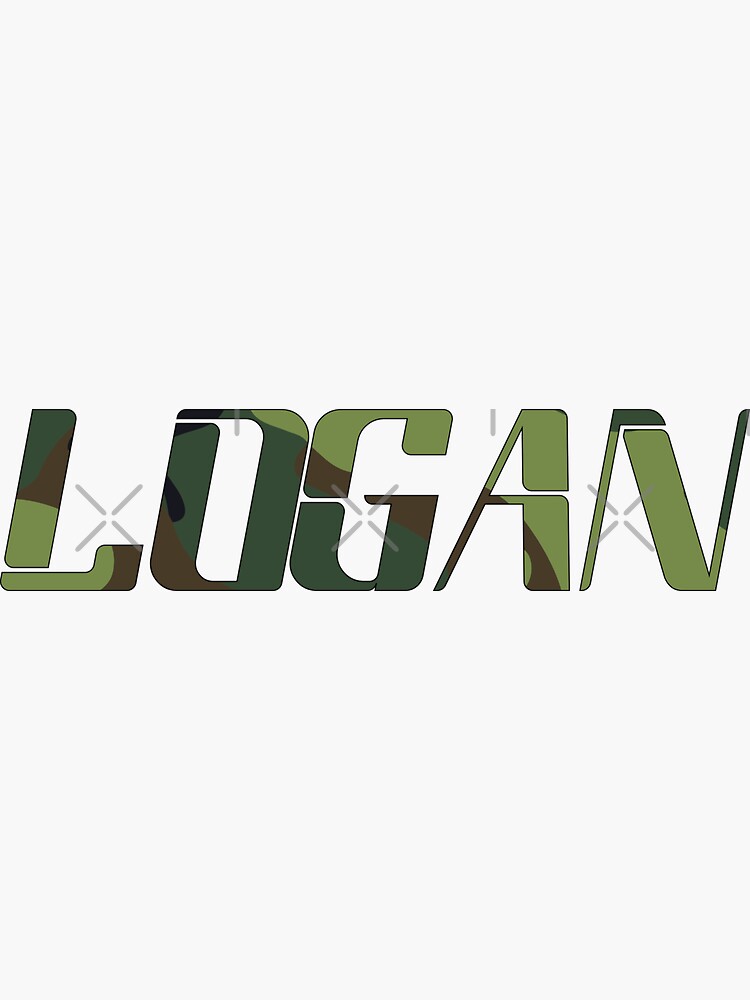 "LOGAN Name III - My name is LOGAN - typography name - Camo Vibe ...