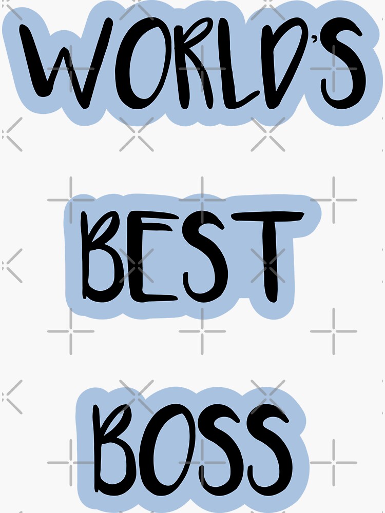 "The Office - World's Best Boss" Sticker by Necronder | Redbubble
