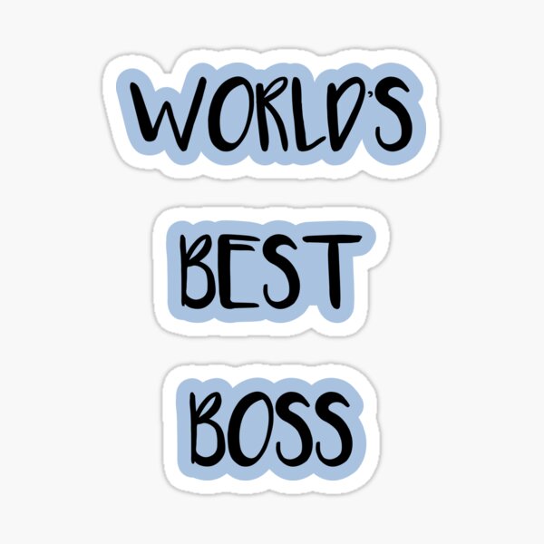 "The Office - World's Best Boss" Sticker by Necronder | Redbubble
