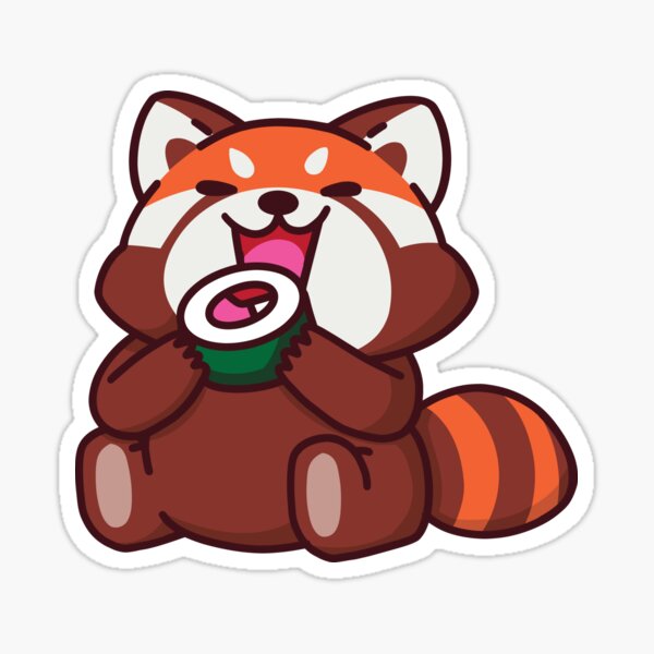 "Red Panda Shirt, Gaming Shirt, Red Panda Gamer Shirt" Sticker by ...