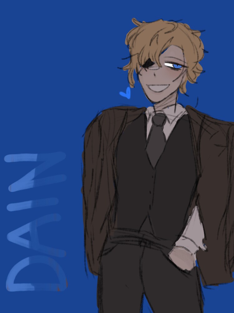 "oc dain but based of dainsleif from genshin " Sticker by JijireneArt ...