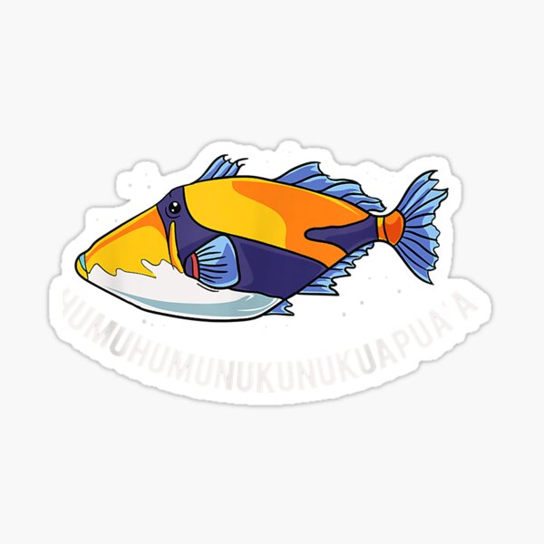 "Humuhumunukunukuapua&a Hawaiian State Fish Essential" Sticker by ...