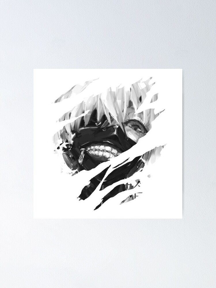 "Kaneki Face" Poster for Sale by ronald-mcoy | Redbubble