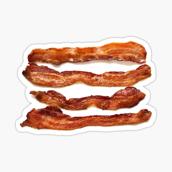 "bacon rashers" Sticker for Sale by Cheesy-Puffs | Redbubble