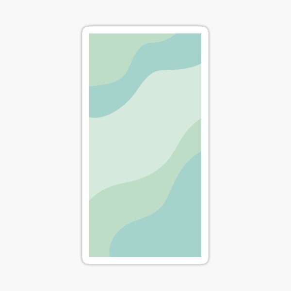 "Sage Green Wave " Sticker by Dharnamenon | Redbubble