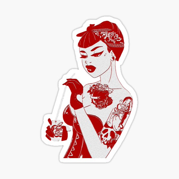 "Pin Up " Sticker by Pinzi10 | Redbubble