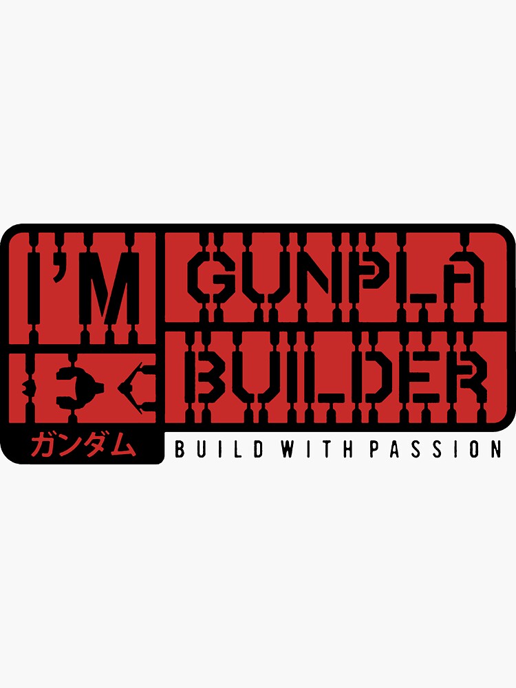 "gunpla shirts.gunpla stickers." Sticker by stickiestuffy | Redbubble