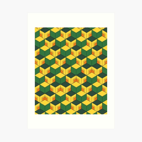 "Demon Slayer Tomioka Giyu Haori Pattern Poster" Art Print for Sale by ...