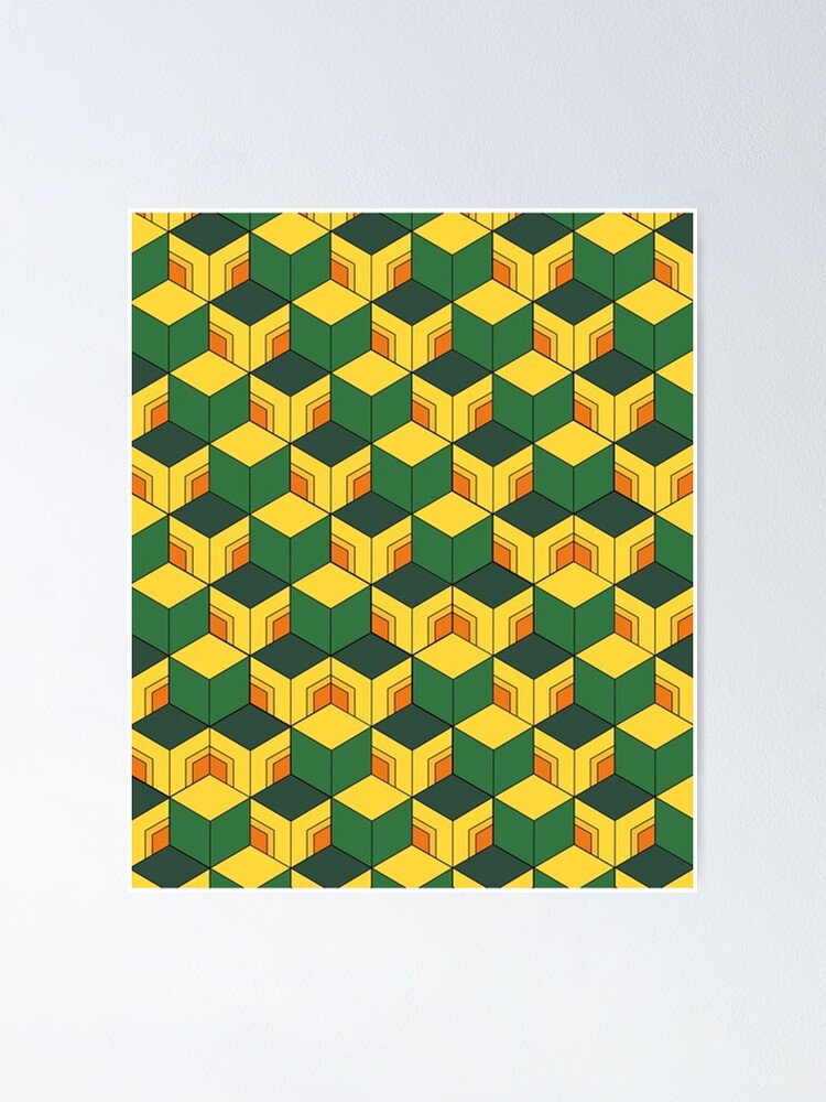 "Demon Slayer Tomioka Giyu Haori Muster Poster" Poster von ...