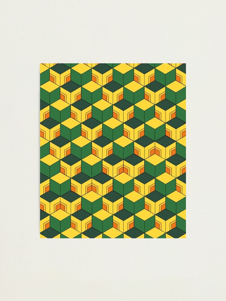 "Demon Slayer Tomioka Giyu Haori Pattern Poster" Photographic Print for ...