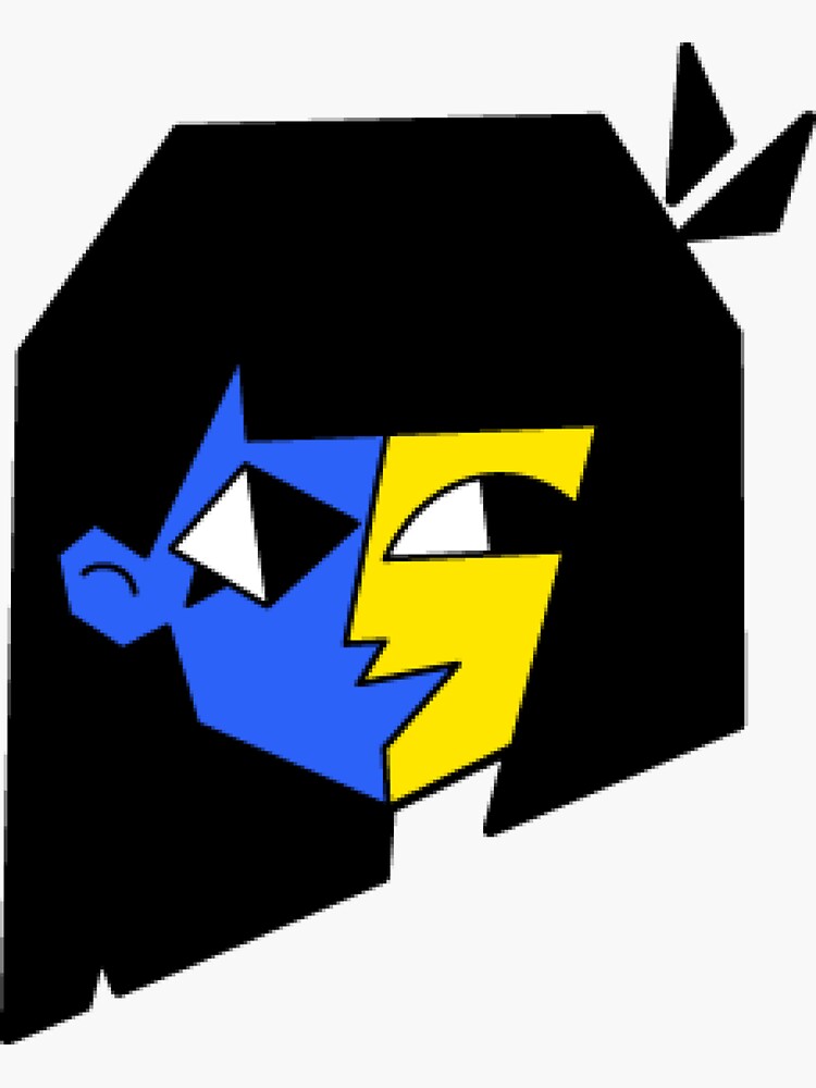 "Ena Face" Sticker for Sale by Marshmalloww | Redbubble