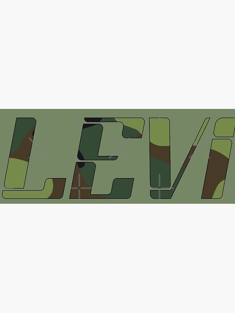 "LEVI Name III - My name is LEVI - typography name - Camo Vibe" Poster ...