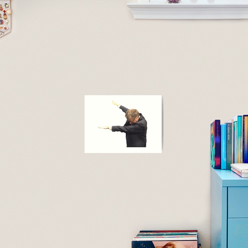"bill gates dab" Art Print by Cheesy-Puffs | Redbubble