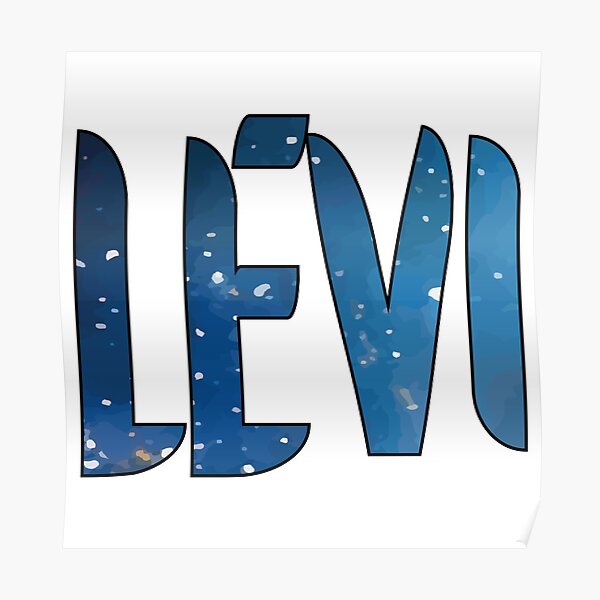 "LEVI Name IV - My name is LEVI - typography name - Galaxy Vibe" Poster ...