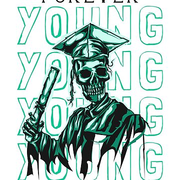 "Skeleton bachelor graduation student school master" Art Board Print by ...