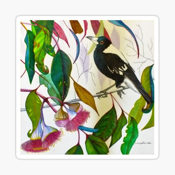"Maggie" Sticker for Sale by sandysartstudio | Redbubble