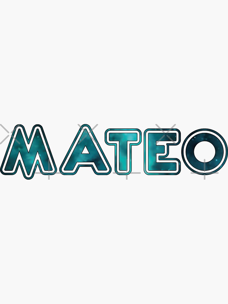 "MATEO Name II - My name is MATEO - typography name - Galaxy Vibe ...