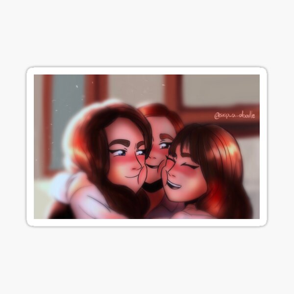 "Cheek smush" Sticker by Ligutearts | Redbubble