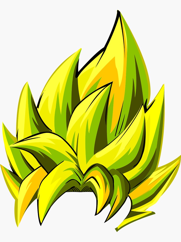 "GOKU Super Saiyan yellow hair" Sticker by 7ORVS | Redbubble