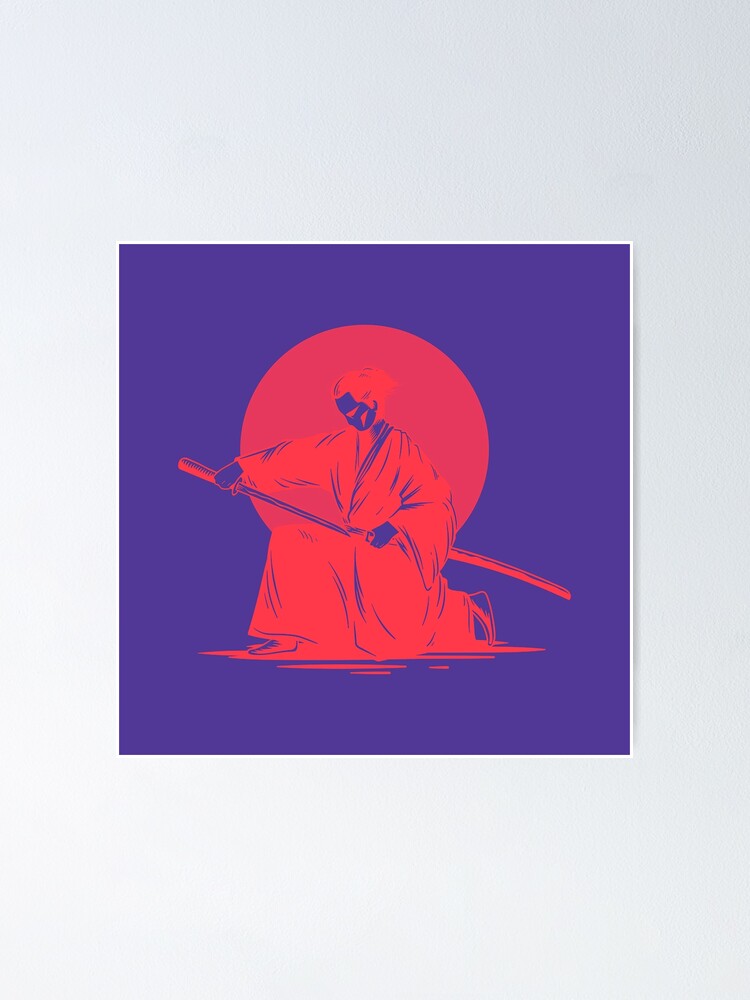 "Samurai logo" Poster for Sale by olinsha26 | Redbubble