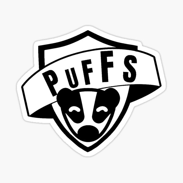 "Puffs Badger Shield" Sticker by BlizzardCaptain | Redbubble