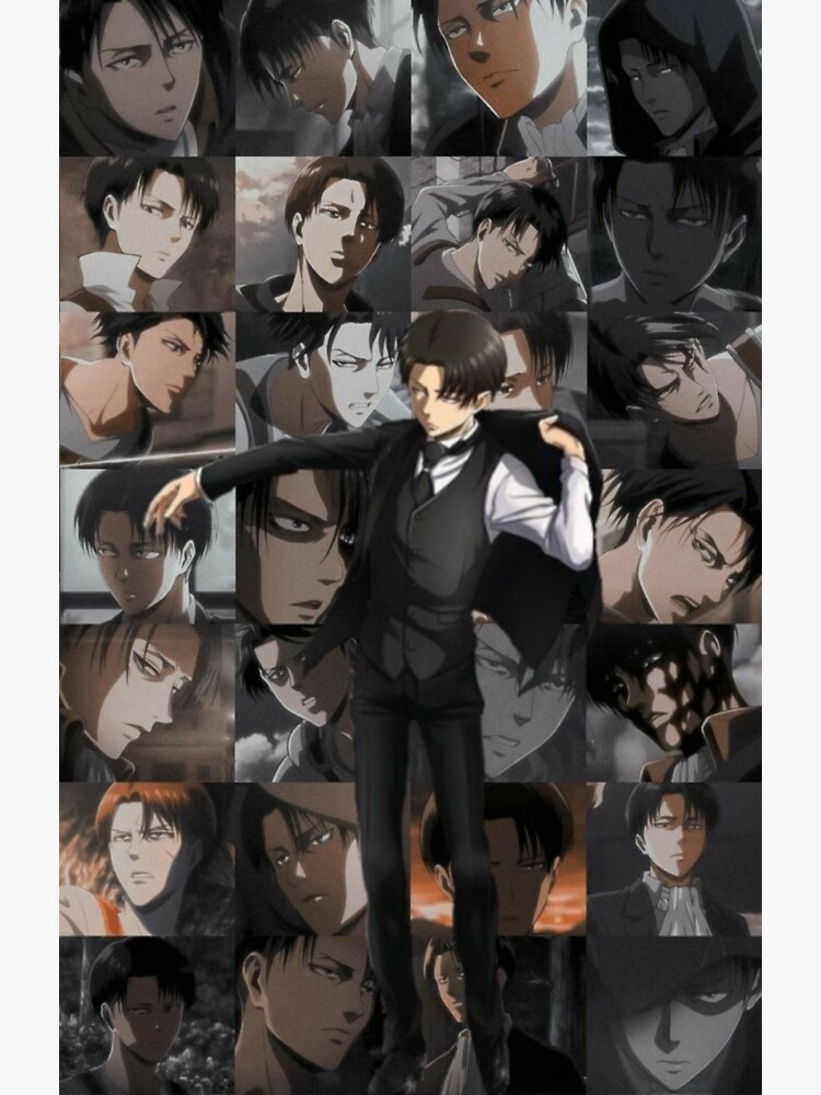 "Levi Manga Collage" Sticker by DarshanCreation | Redbubble