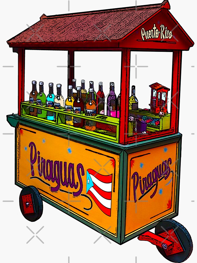"Piragua Boricua Puerto Rico " Sticker for Sale by liamaris | Redbubble
