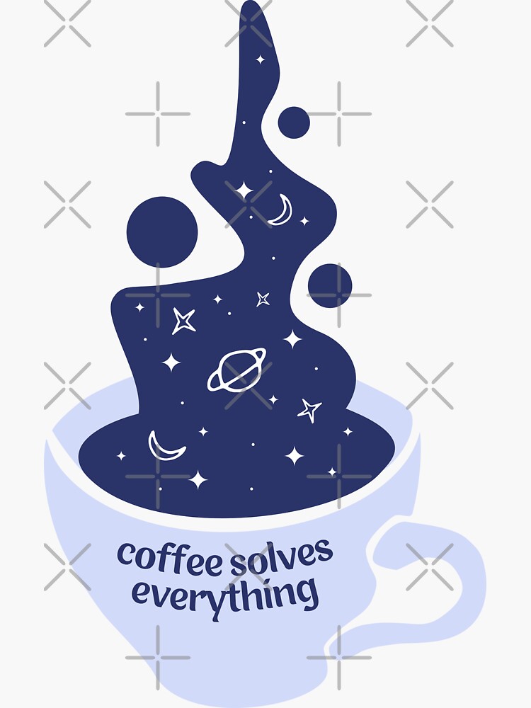 "Coffee Solves Everything" Sticker by gronly | Redbubble