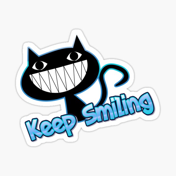 "Keep Smiling" Sticker for Sale by crpanchal | Redbubble