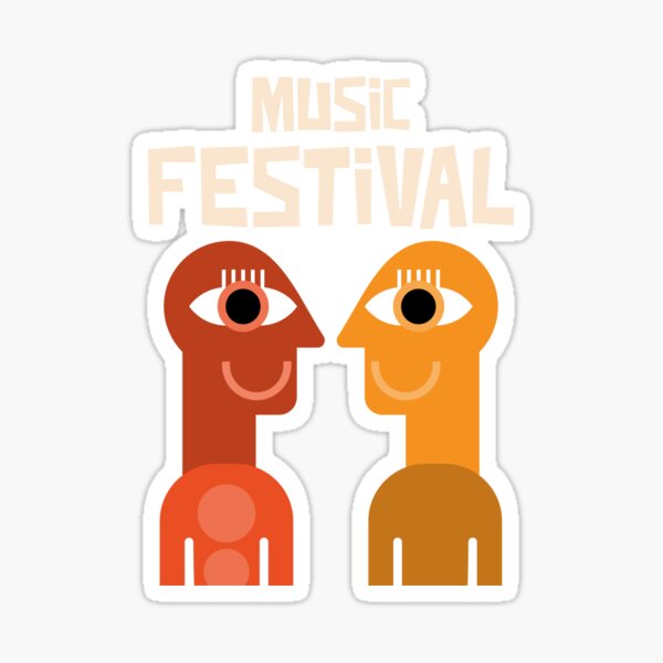 "Music Festival" Sticker by muamer1 | Redbubble