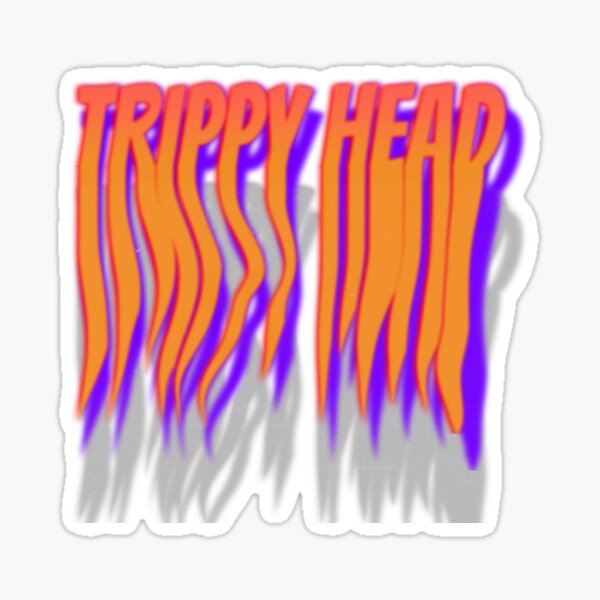 "Trippy Head" Sticker by SalahOVO | Redbubble