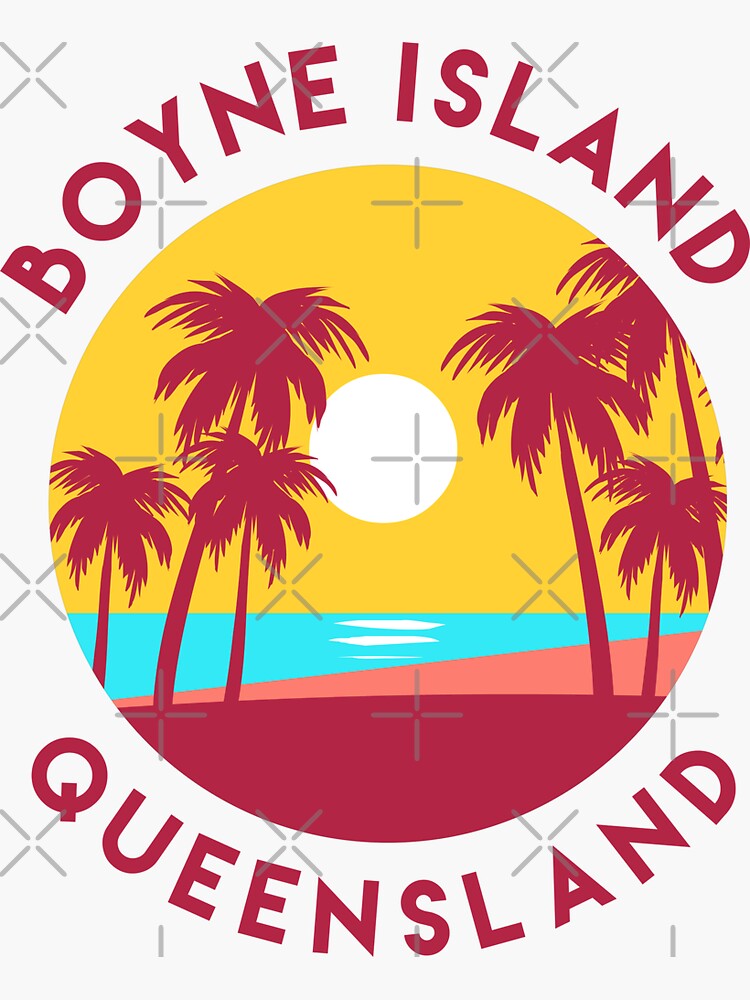 "Boyne Island Queensland Landscape Australia" Sticker by InvestingRoad ...