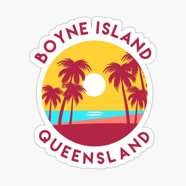 "Boyne Island Queensland Landscape Australia" Sticker by InvestingRoad ...