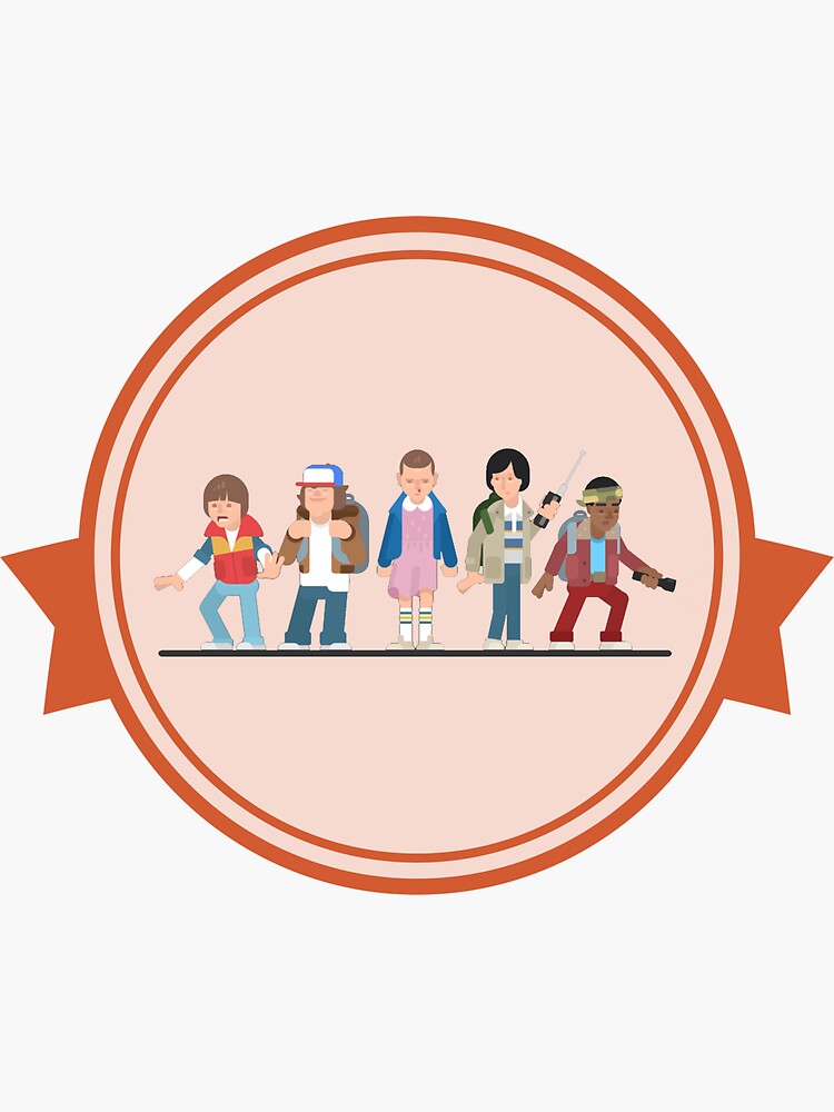 "Stranger Things Emblem" Sticker by emiface | Redbubble