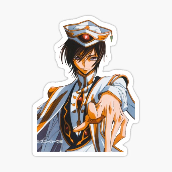 "Lelouch Lamperouge - Code Geass " Sticker by LittleDelta | Redbubble