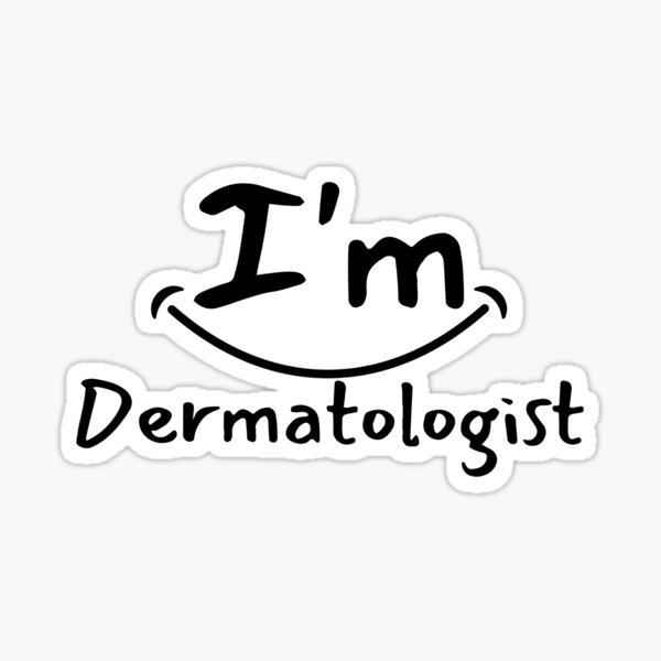 "Dermatologist;skincare" Sticker by Skin-Poindexter | Redbubble