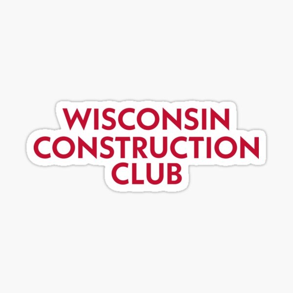 "University of Wisconsin CClub Wordmark" Sticker for Sale by ...