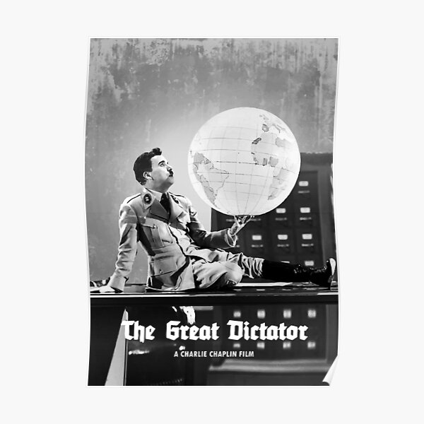 "The Great Dictator" Poster for Sale by jolimanombe | Redbubble