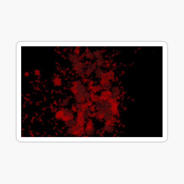 "Blood Spatter" Sticker for Sale by DoctorDockMD | Redbubble