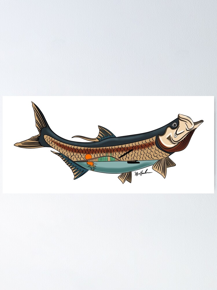 "Tarpon" Poster for Sale by Michael Garber | Redbubble
