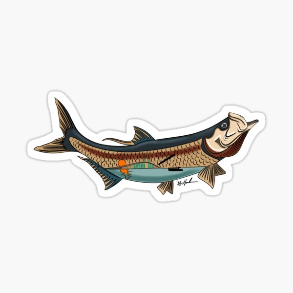 "Tarpon" Sticker by Statepallets | Redbubble